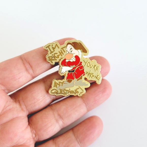 Disney | Jewelry | Disney Seven Dwarfs Grumpy Pin | Poshmark